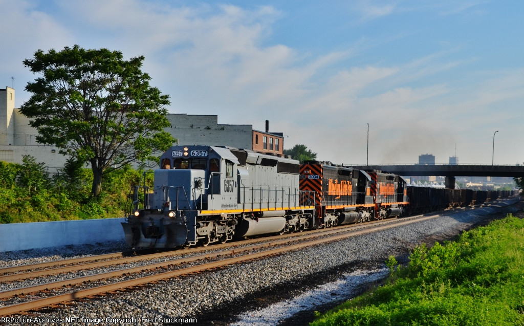 WE 6357 leads the tigers by their tails.